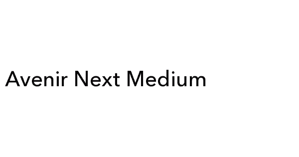 Avenir Next Medium
